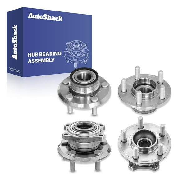 AutoShack Front & Rear Wheel Hub Bearing Assemblies without ABS ...