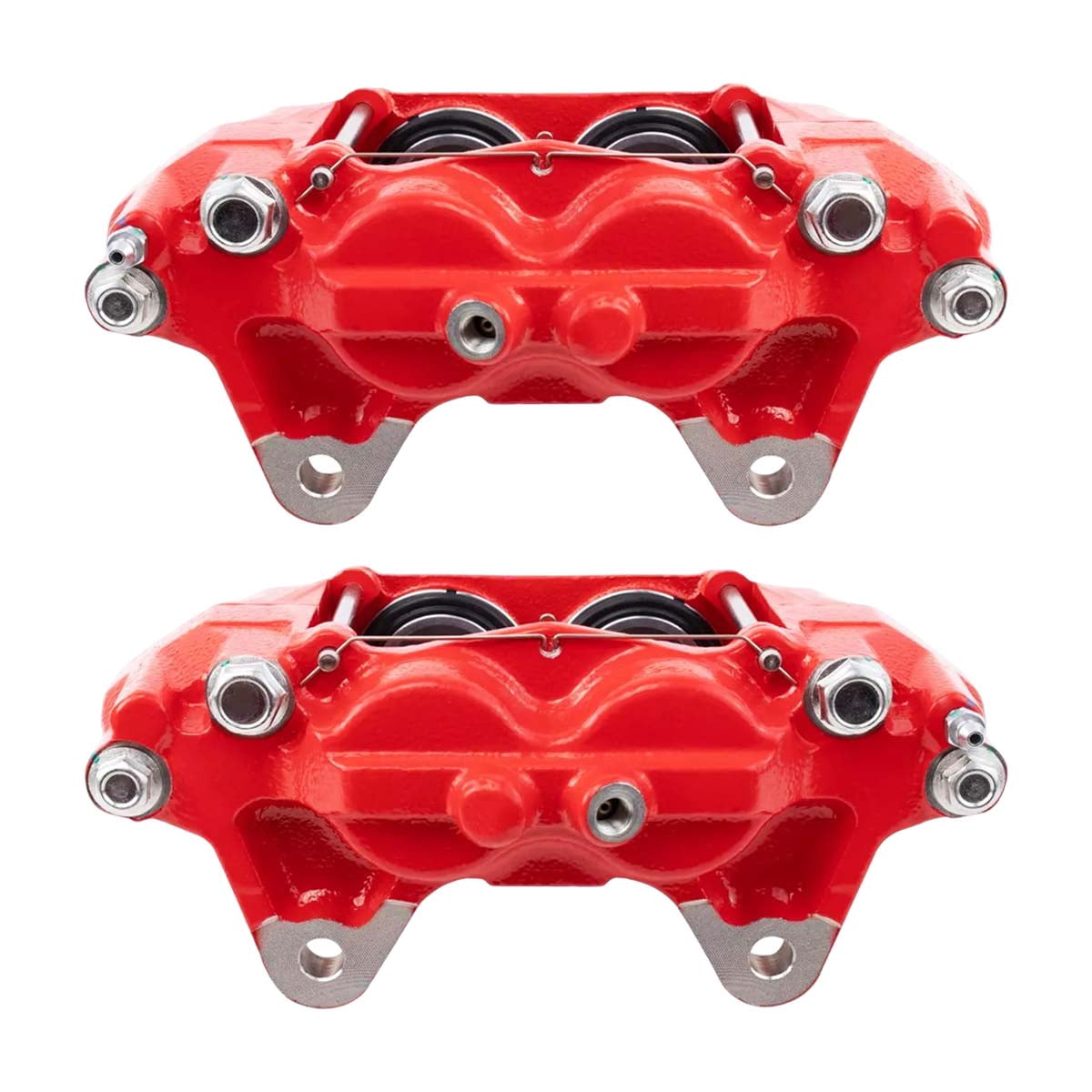 AutoShack Front Red Brake Calipers Set of 2 Assembly Replacement for ...