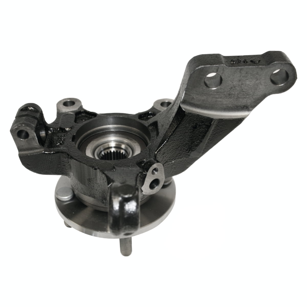 AutoShack Steering Knuckle & Wheel Hub, 4 Lugs, ABS, Passenger Side for ...