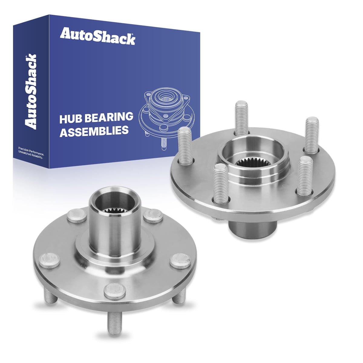 AutoShack Front Wheel Hub Bearing Assemblies - Driver and Passenger ...