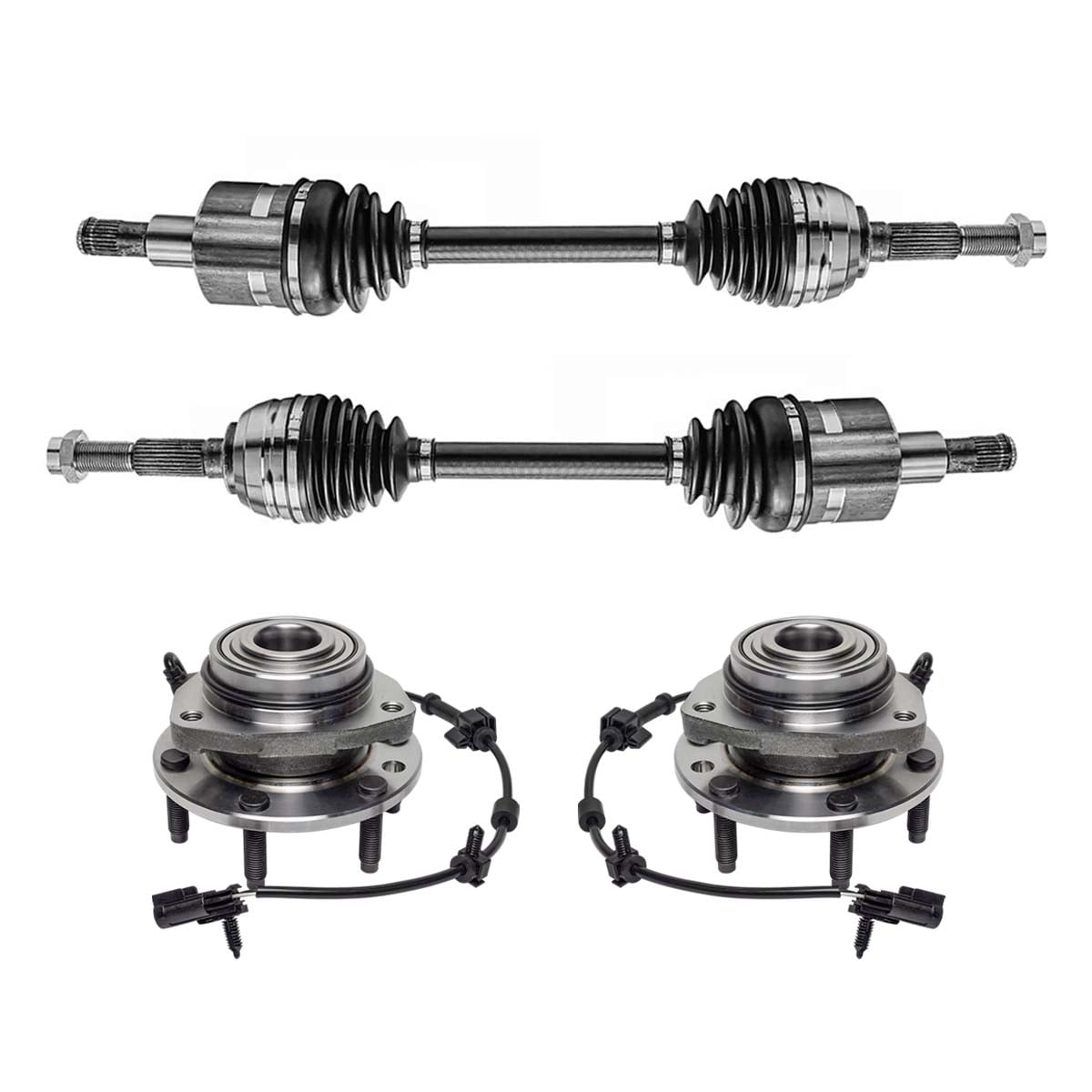 AutoShack Front CV Axle Shaft Wheel Hub Bearing Assembly for Chevrolet ...
