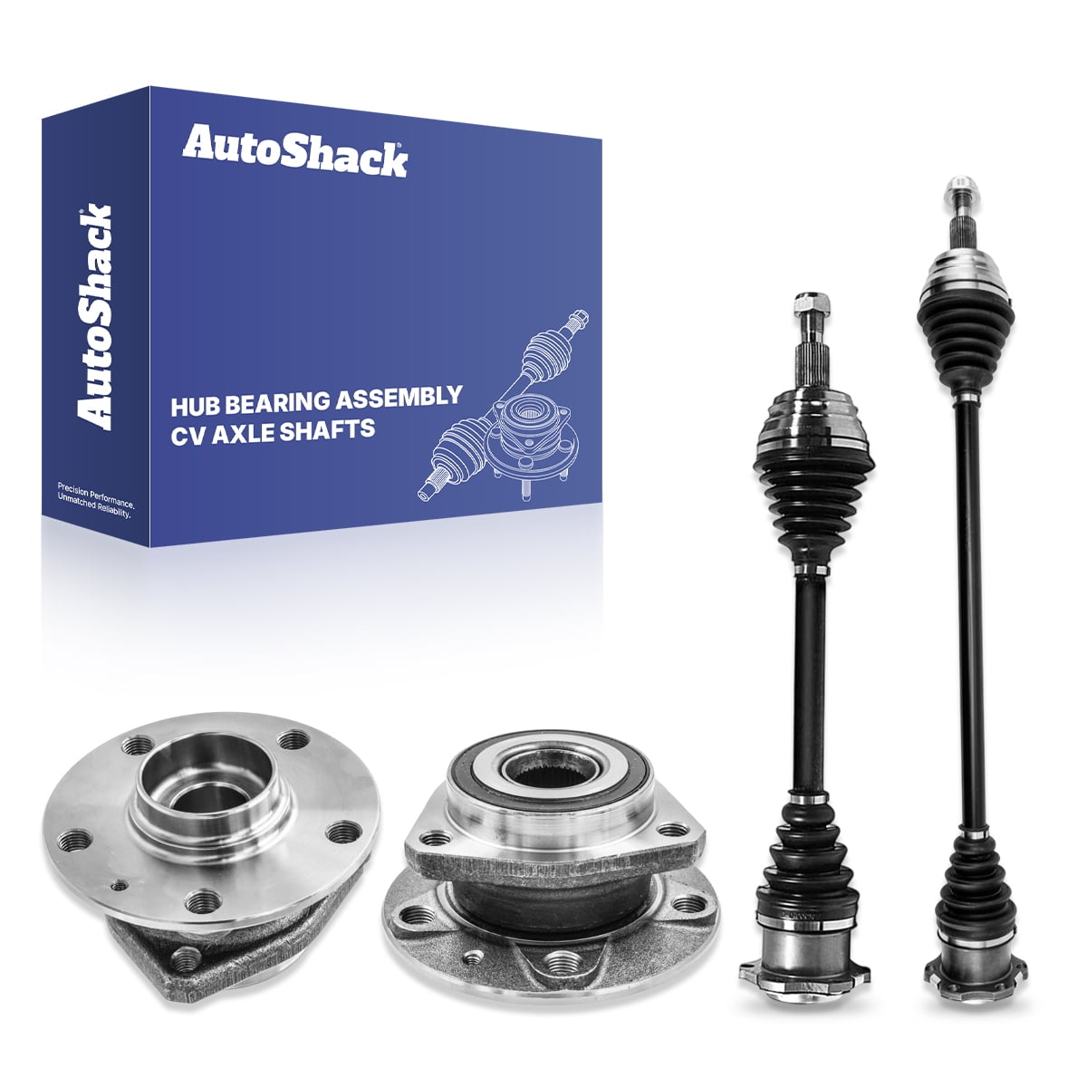 AutoShack Front Wheel Bearing Hubs CV Axles Kit Pair Replacement for ...