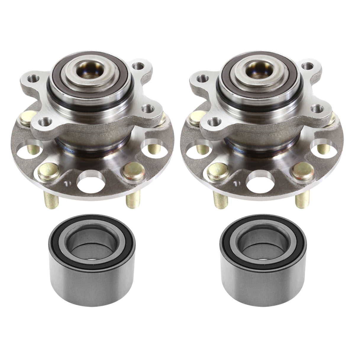 AutoShack Front Wheel Bearings and Rear Wheel Bearing Hub Assembly 5 ...