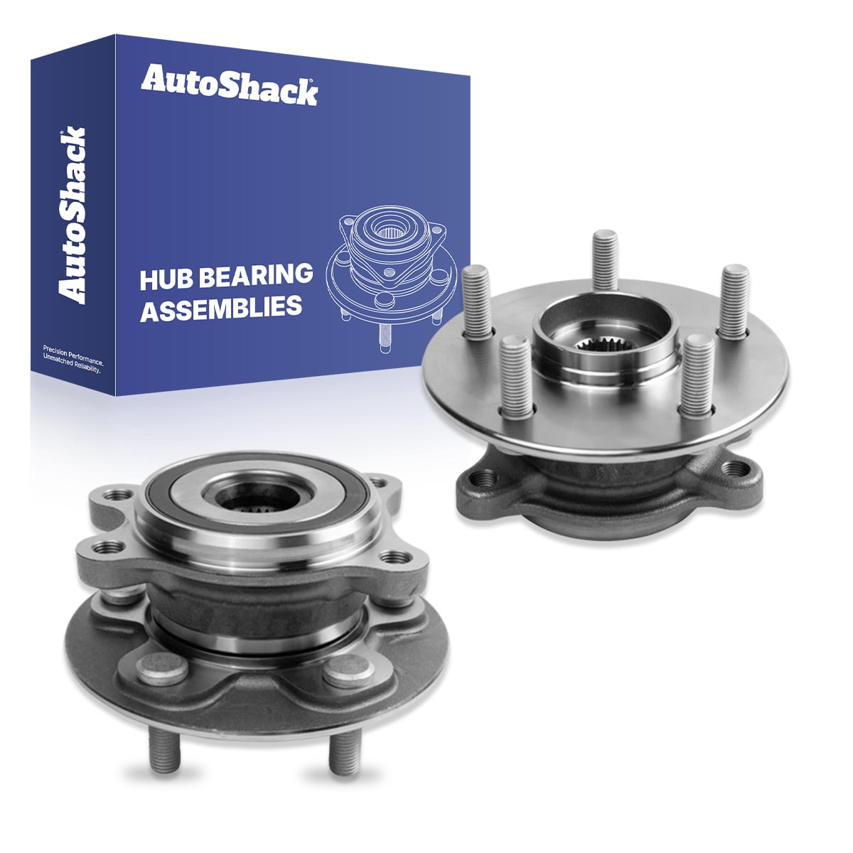 AutoShack Front Wheel Hub Bearing Assemblies - Driver and Passenger ...