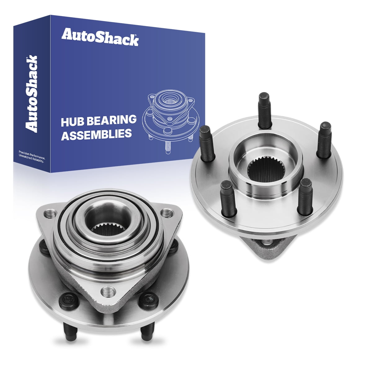 AutoShack Front Wheel Hub Bearing Assemblies - Driver and Passenger ...