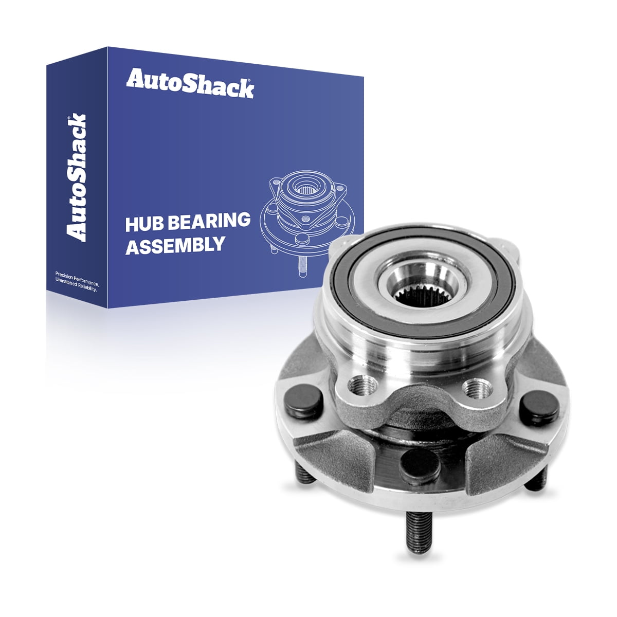 AutoShack Front Wheel Hub Bearing Assembly - Driver or Passenger Side ...