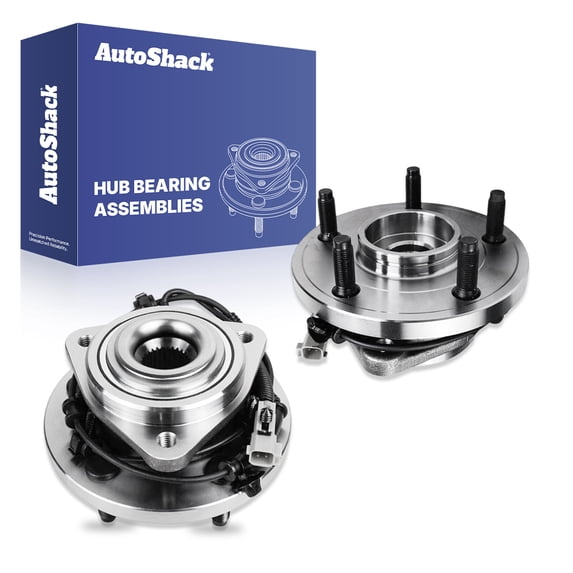 AutoShack Front Wheel Hub Bearings, Pair for 2005-2010 Jeep Grand ...