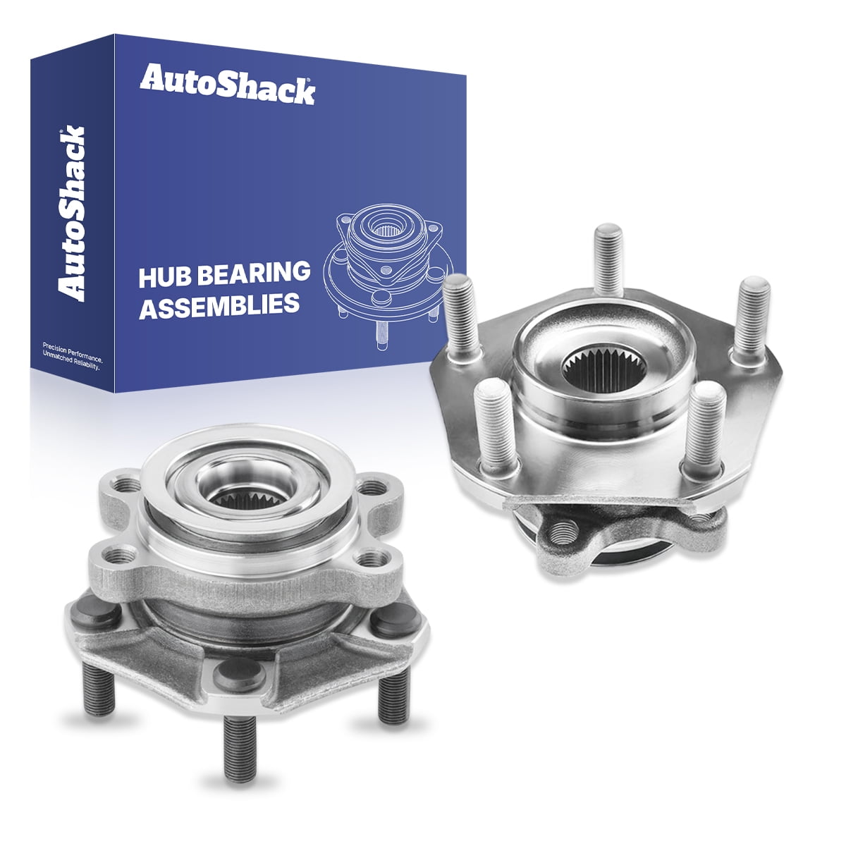 AutoShack Front Wheel Hub Bearing Assemblies - Driver and Passenger ...