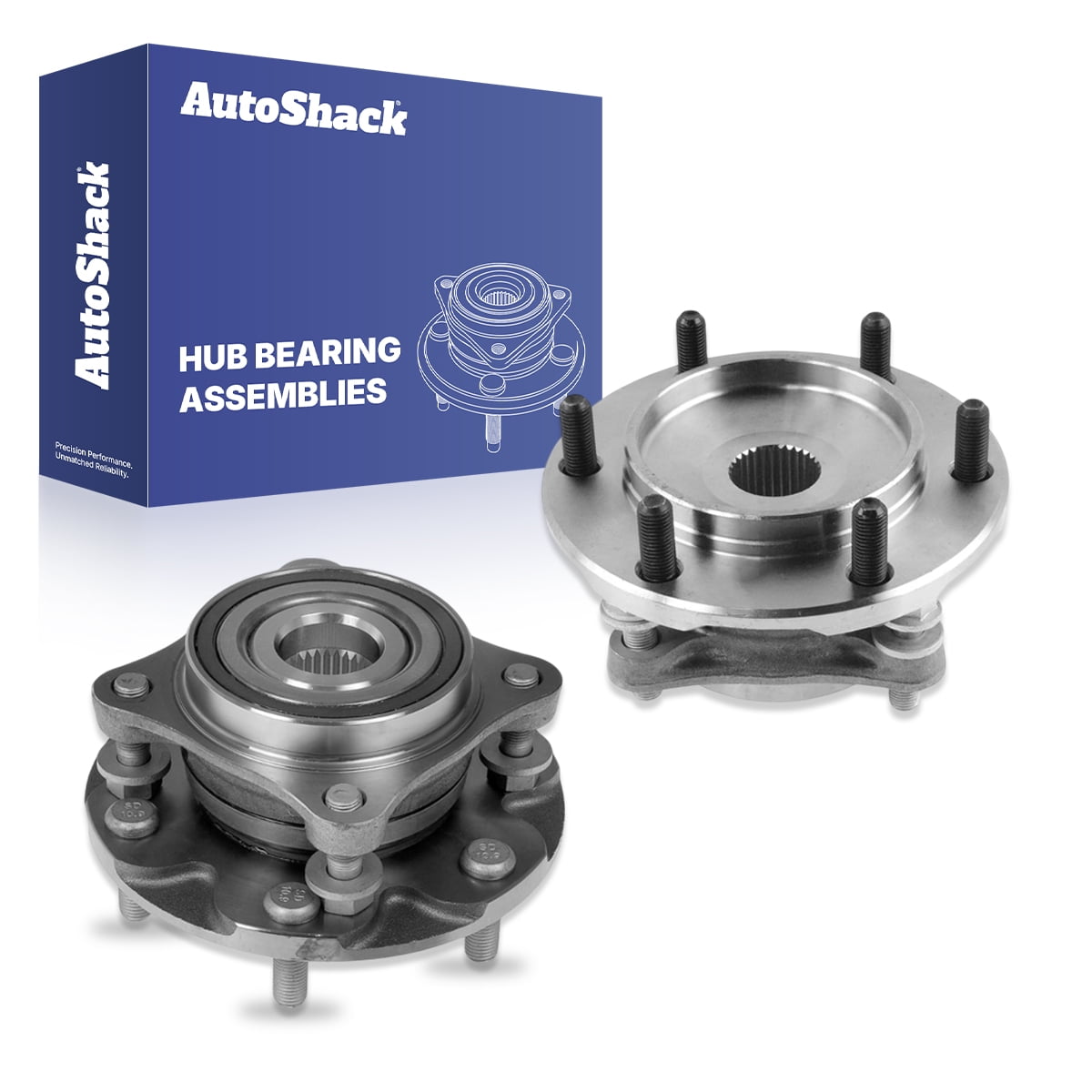 AutoShack Front Wheel Hub Bearing Assemblies - Driver and Passenger ...