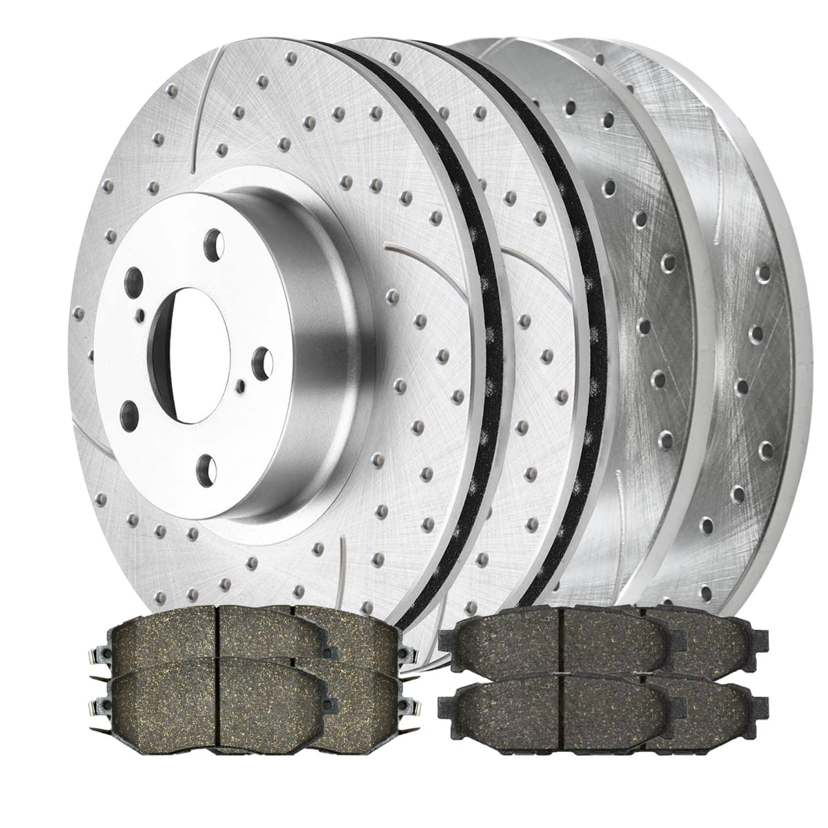 AutoShack Brake Kit Replacement for 2012-2016 Subaru Impreza 2.0L AWD ...