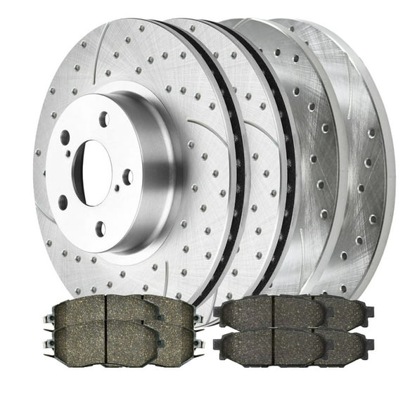 AutoShack Brake Kit Replacement for 2012-2016 Subaru Impreza 2.0L AWD ...