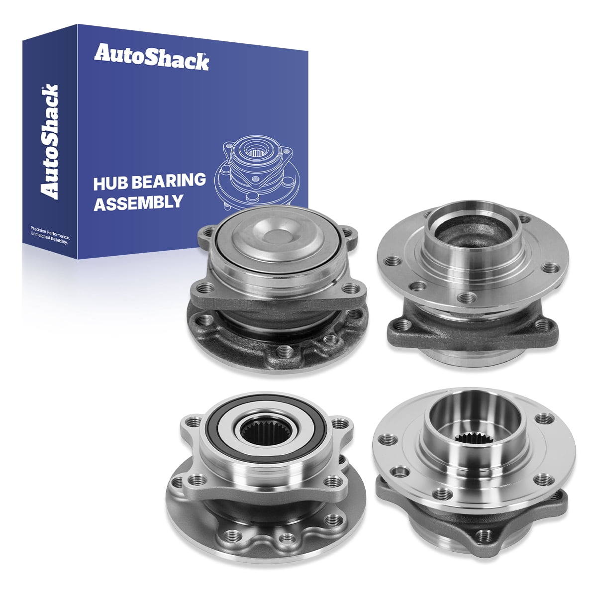 AutoShack Front & Rear Hub Bearing Assemblies for Chrysler, 200 2015 ...