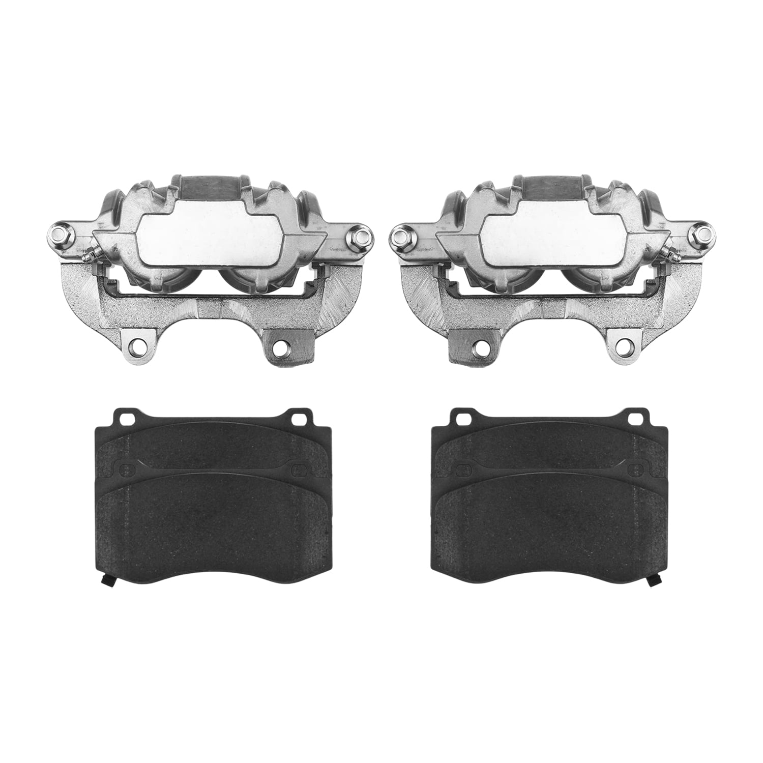 AutoShack Pair of 2 Front Brake Calipers and Ceramic Pads Set ...