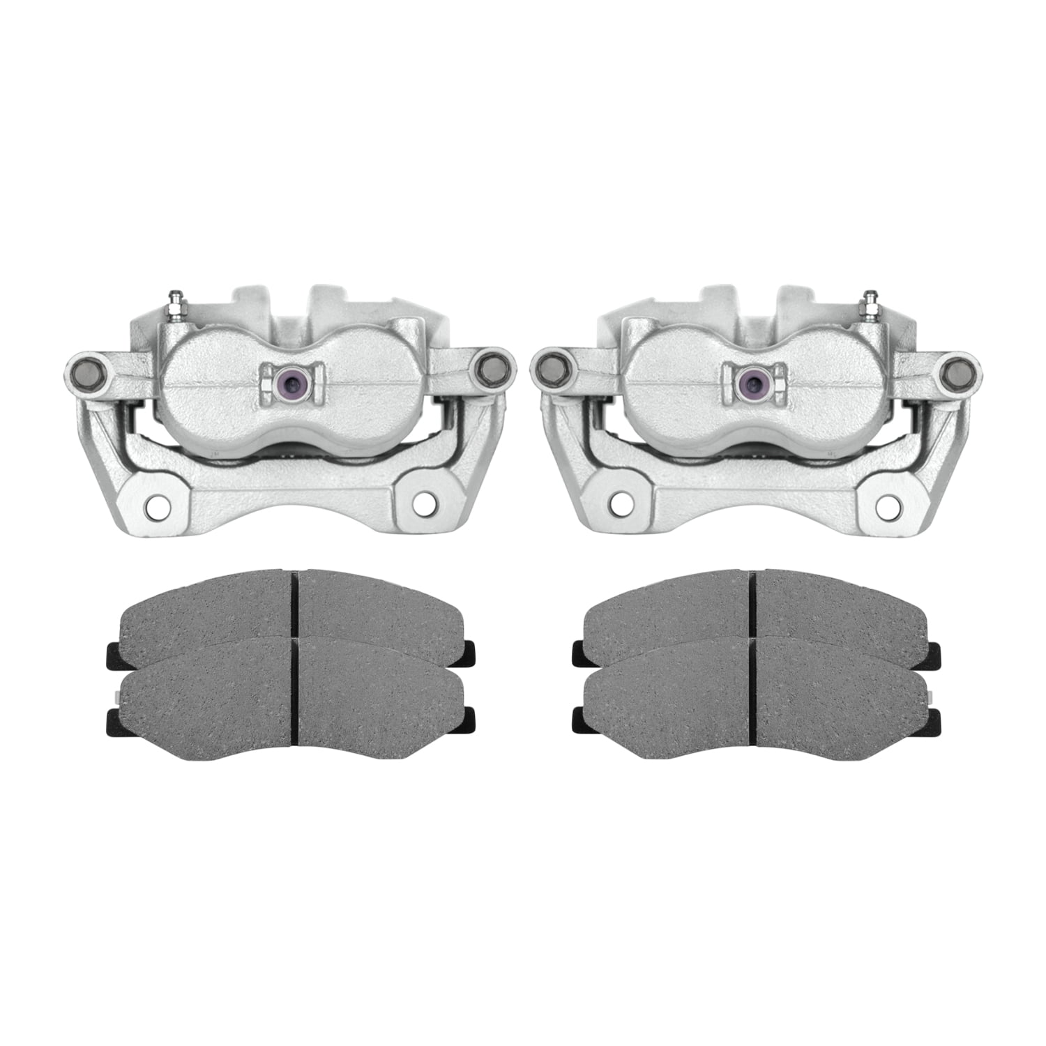 AutoShack Pair of 2 Front Driver and Passenger Side Brake Calipers and Performance Ceramic Pads ...