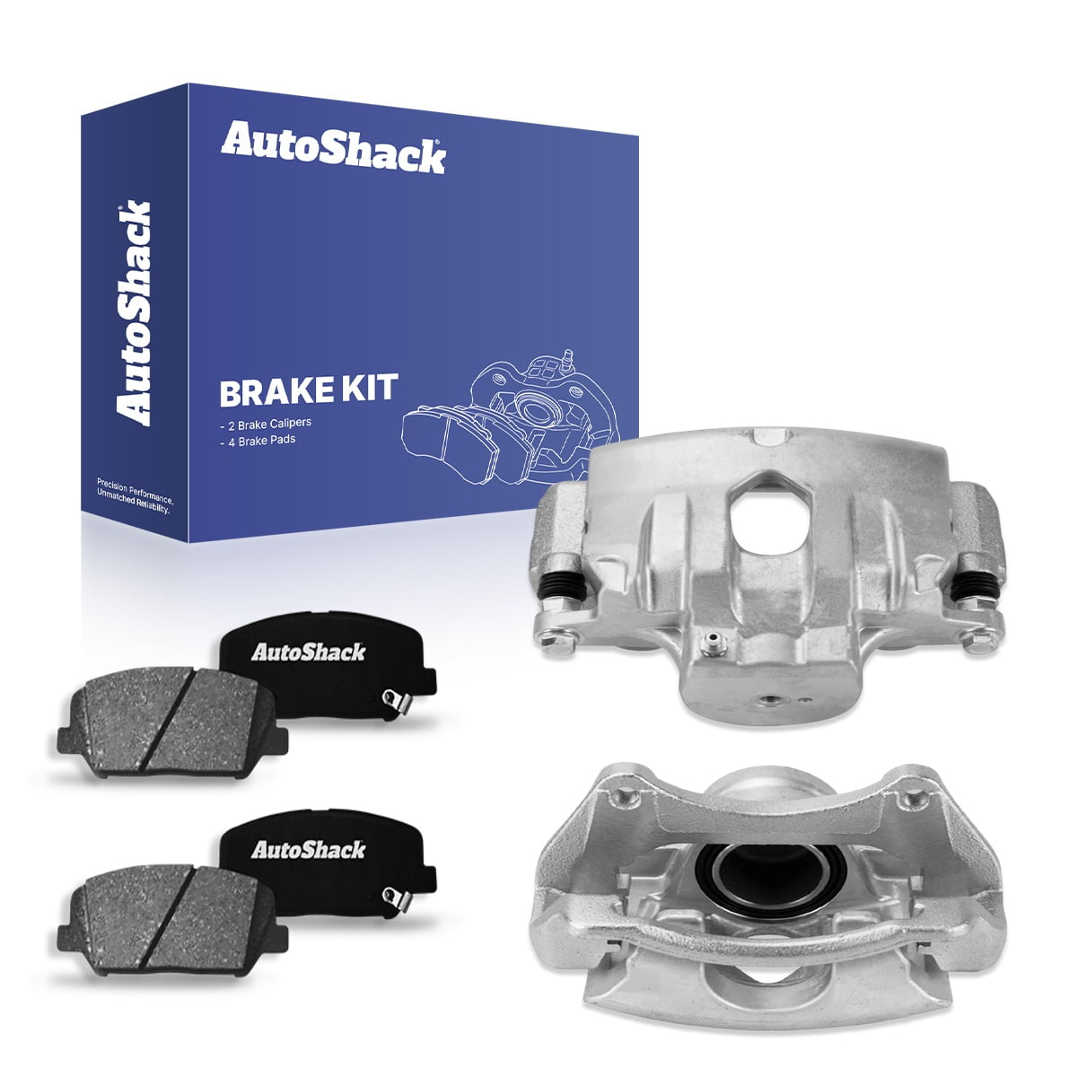 AutoShack Front Brake Calipers Ceramic Brake Pads | Replacement for ...