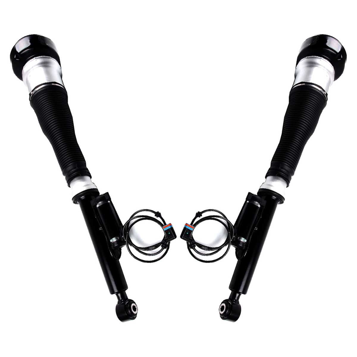 AutoShack Rear Air Struts Spring Assembly Set of 2 Driver and Passenger ...