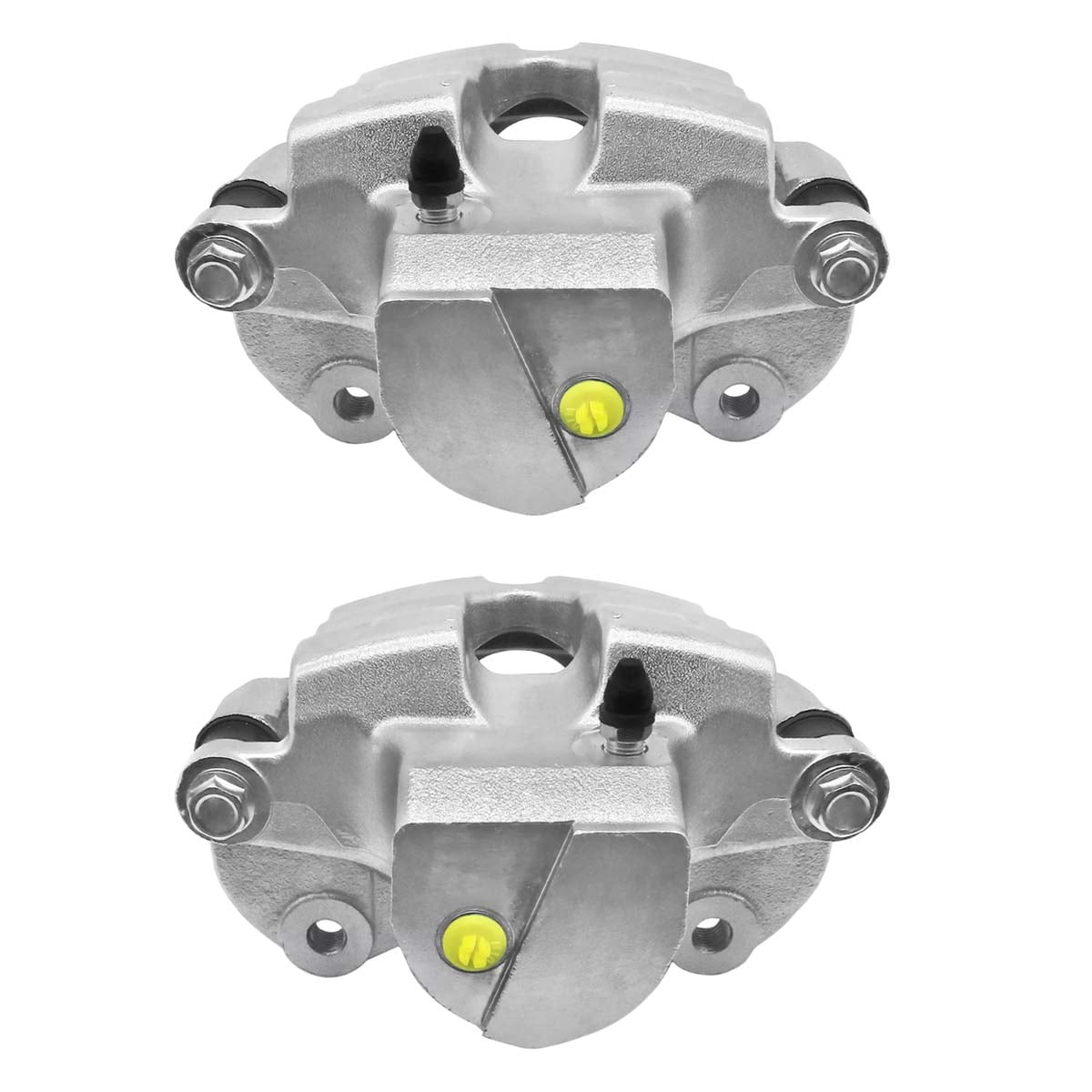 AutoShack Rear Brake Calipers Set of Assembly with Bracket Replacement ...