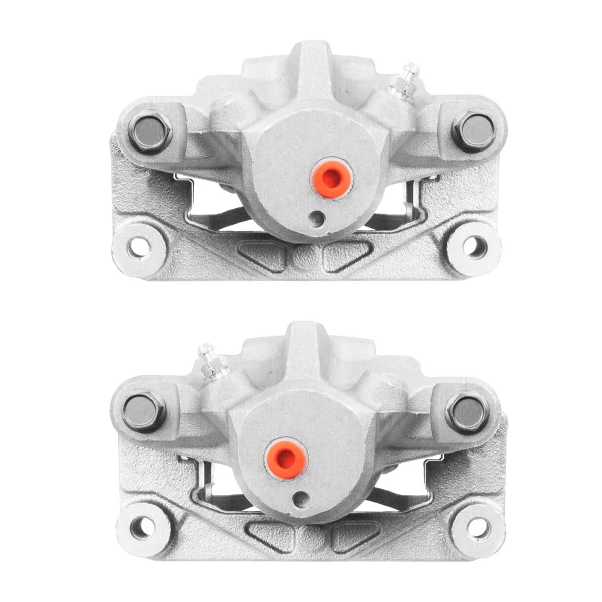 AutoShack Rear Brake Calipers Assembly with Bracket Pair of 2 Driver ...