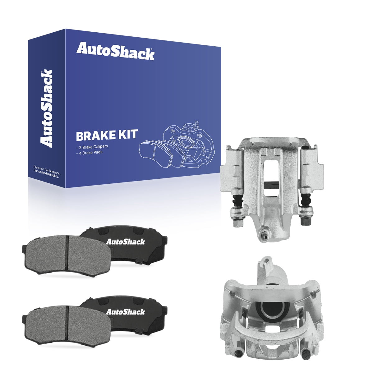 AutoShack Rear Brake Calipers & Ceramic Brake Pads for Toyota, 4Runner ...