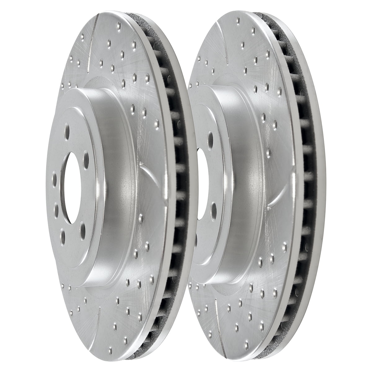 AutoShack Rear Drilled Rotors Pair Driver and Passenger Side ...