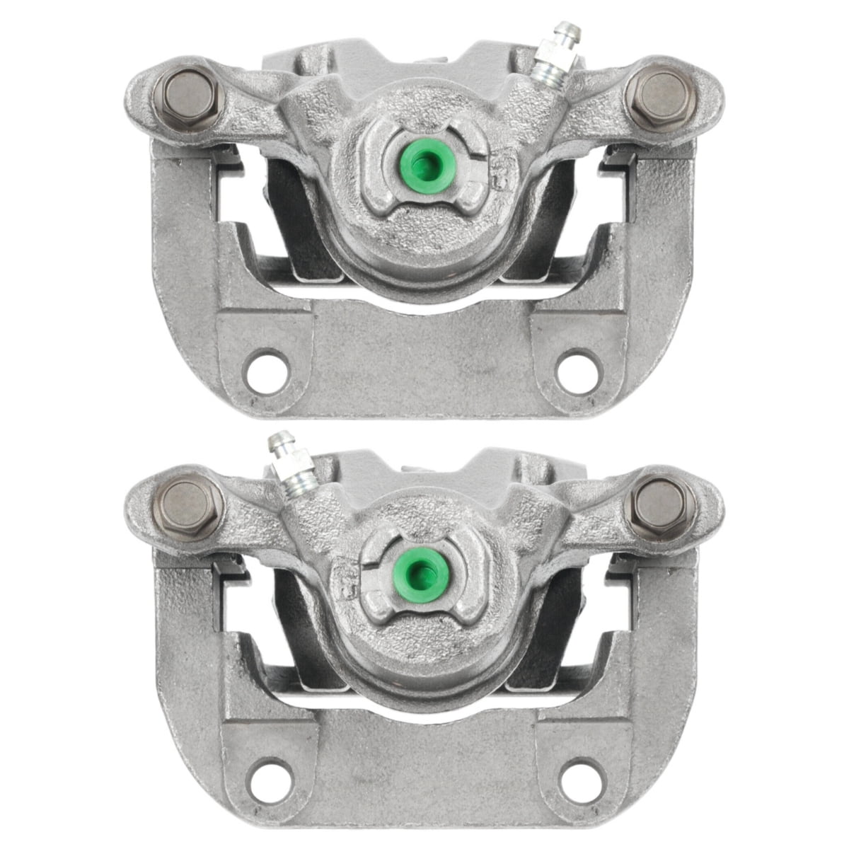 AutoShack Rear Brake Calipers Set of Assembly with Bracket Replacement ...