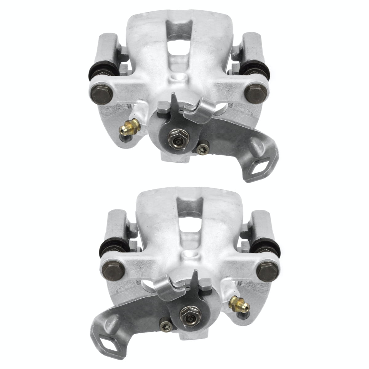 AutoShack Rear Brake Calipers Set of Assembly with Bracket Replacement ...