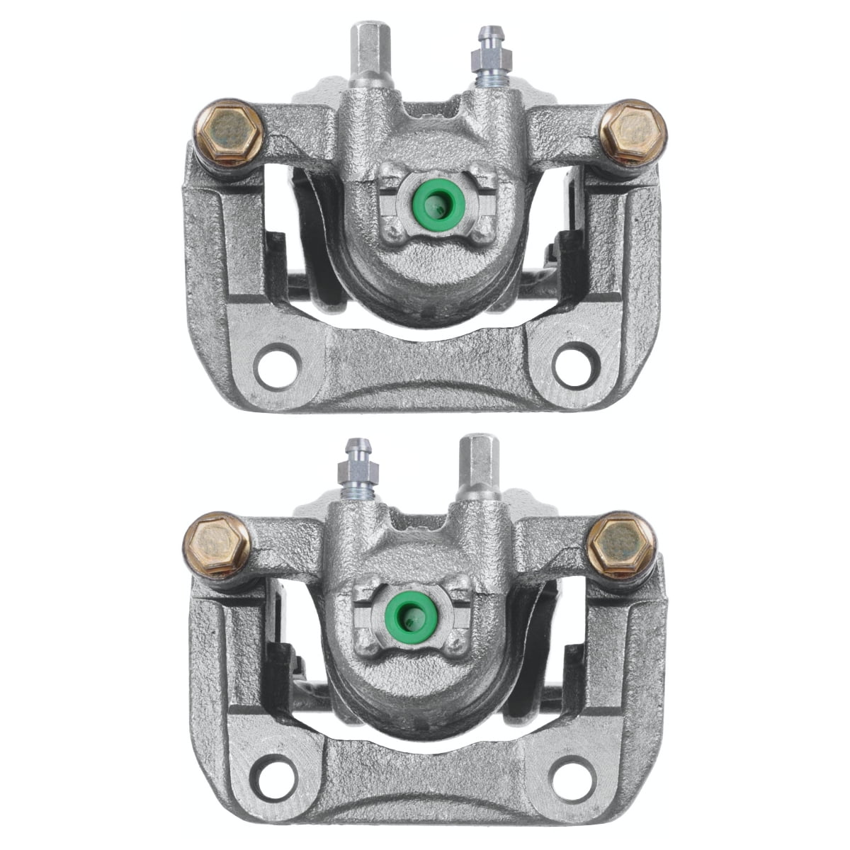 AutoShack Rear New Brake Calipers Assembly with Bracket Set of 2 Driver ...
