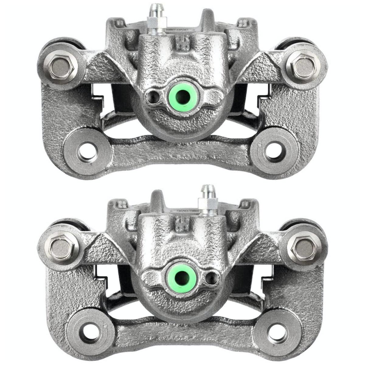 AutoShack Rear Brake Calipers Set of Assembly with Bracket Replacement ...