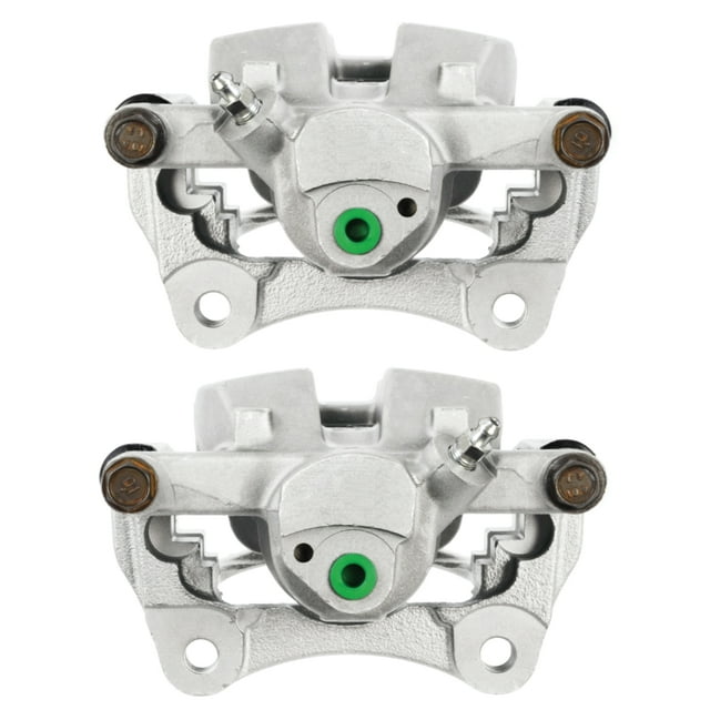 AutoShack Rear Brake Calipers Set of Assembly with Bracket Replacement ...