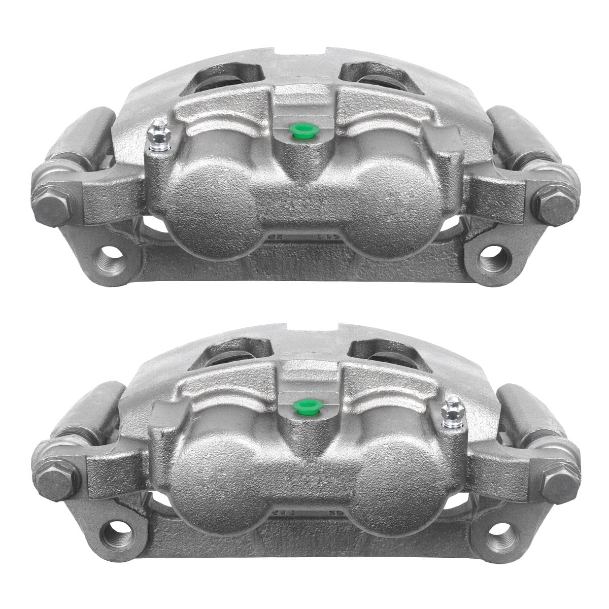 AutoShack Rear New Brake Calipers Assembly with Bracket Set of 2 Driver ...