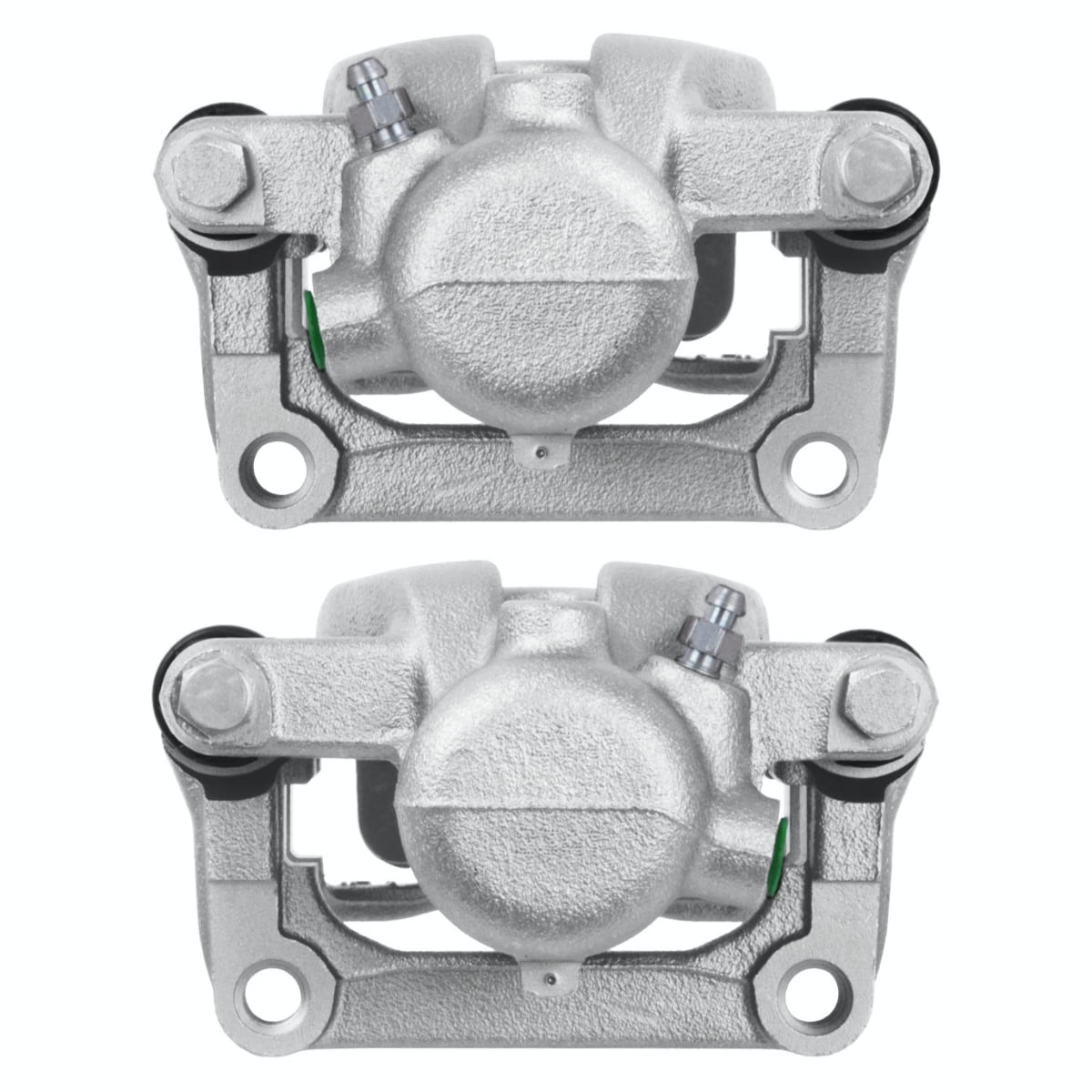 AutoShack Rear New Brake Calipers with Bracket Assembly Set of 2 Driver ...