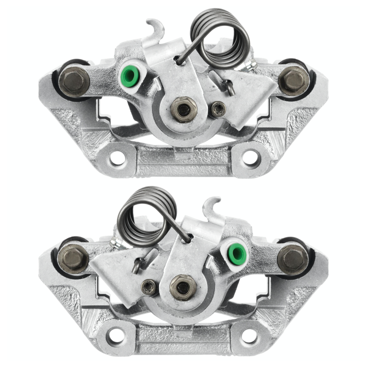 AutoShack Rear New Brake Calipers with Bracket Assembly Set of 2 Driver and Passenger Side ...