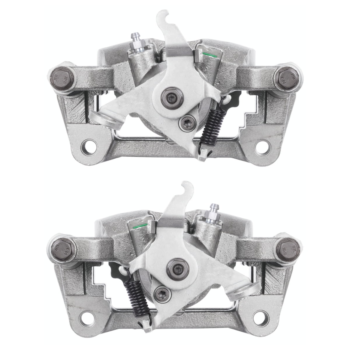 AutoShack Rear Brake Calipers Set of Assembly with Bracket Replacement ...