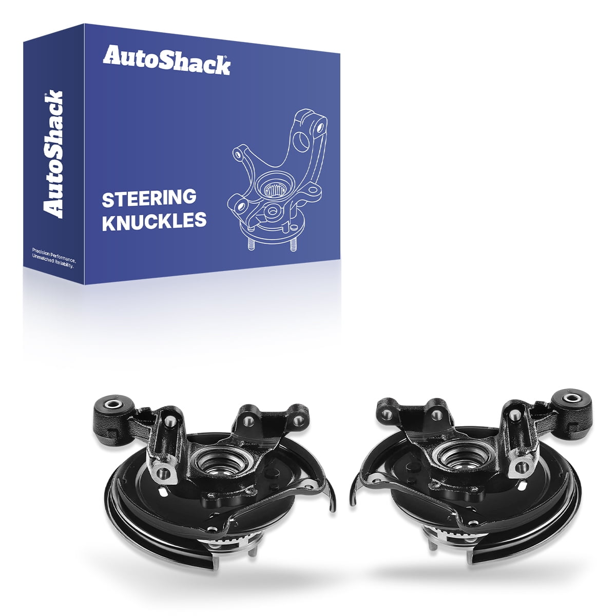 AutoShack Rear Loaded Steering Knuckle and Wheel Hub Bearing Assembly ...