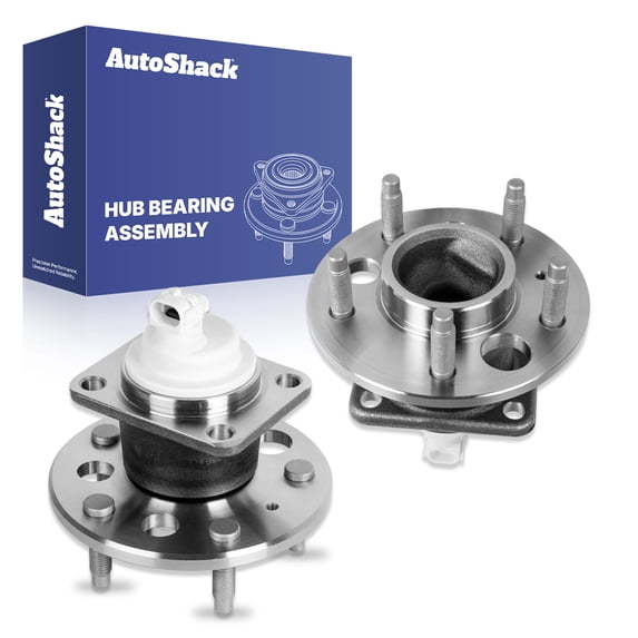 AutoShack Rear Wheel Hub Bearing Pair of 2 Driver and Passenger Side ...