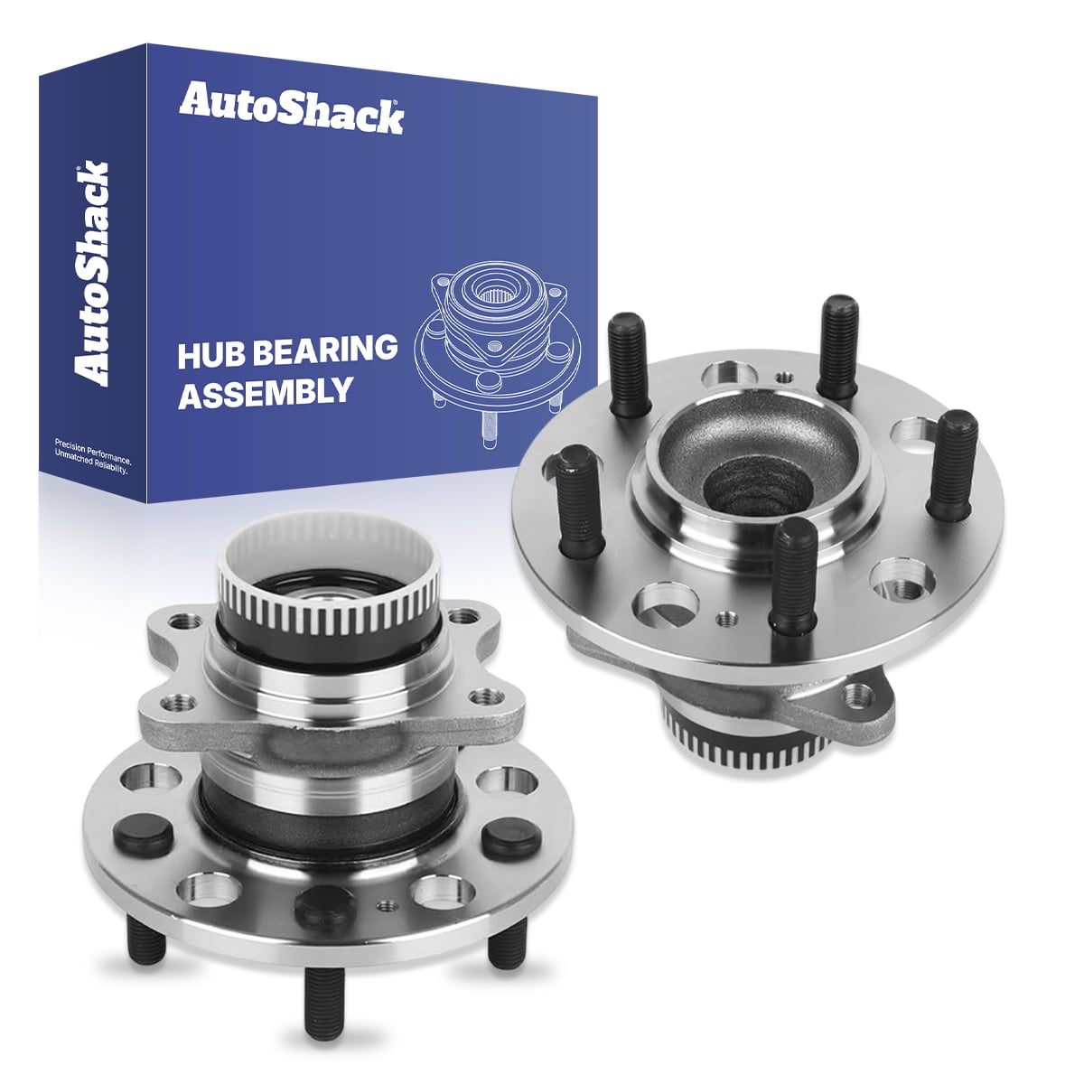 AutoShack Rear Wheel Hub Bearing Pair Driver and Passenger Side ...