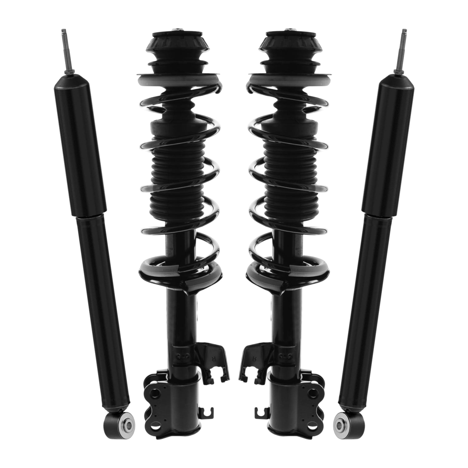 AutoShack Set of 4 Front Complete Struts Coil Spring and Rear Shock ...