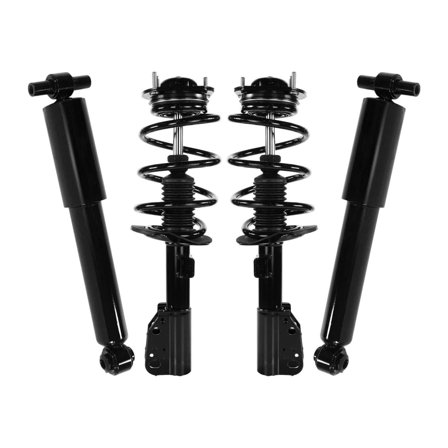AutoShack Set of 4 Front Complete Struts Coil Spring and Rear Shock ...