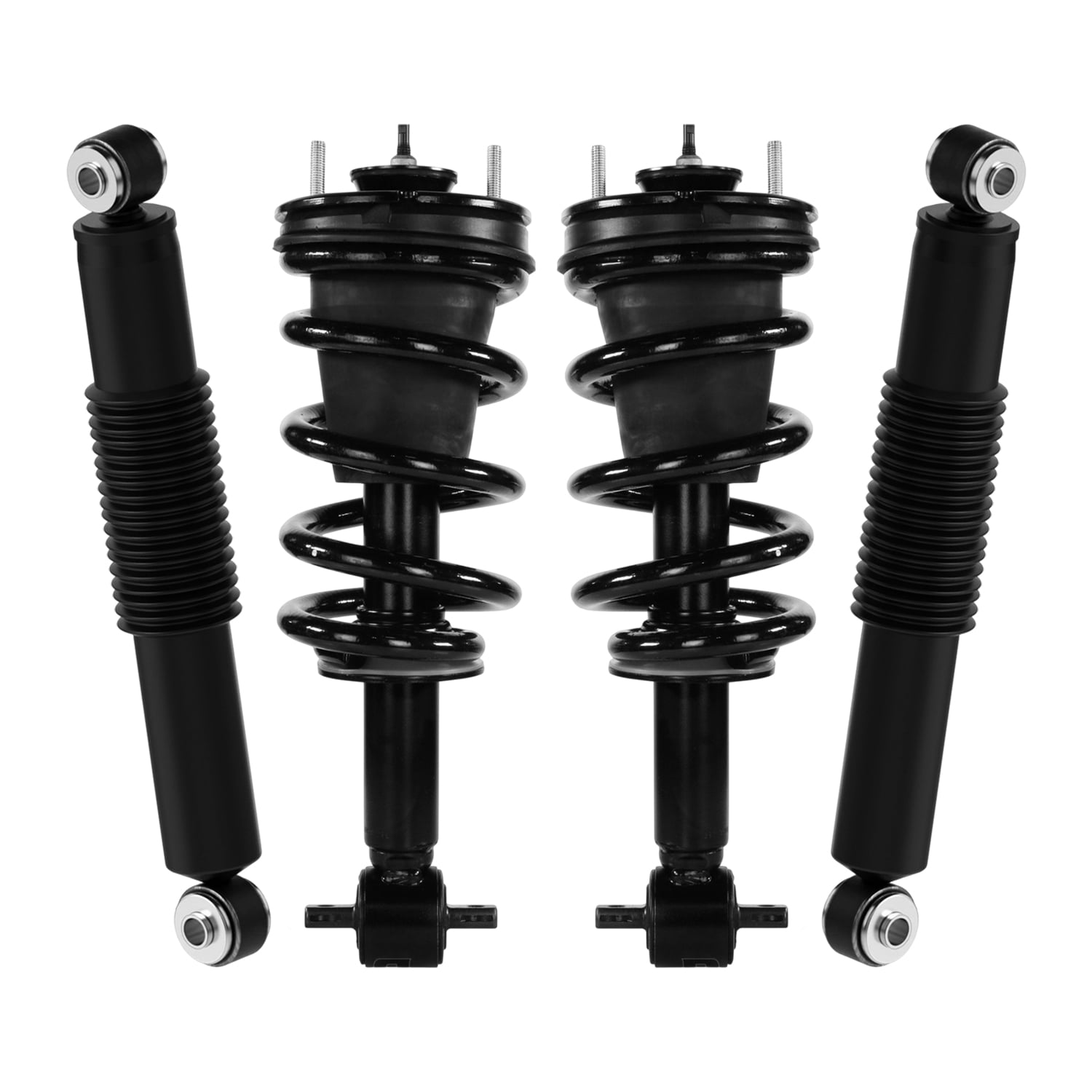 AutoShack Set of 4 Front Complete Struts Coil Spring and Rear Shock ...