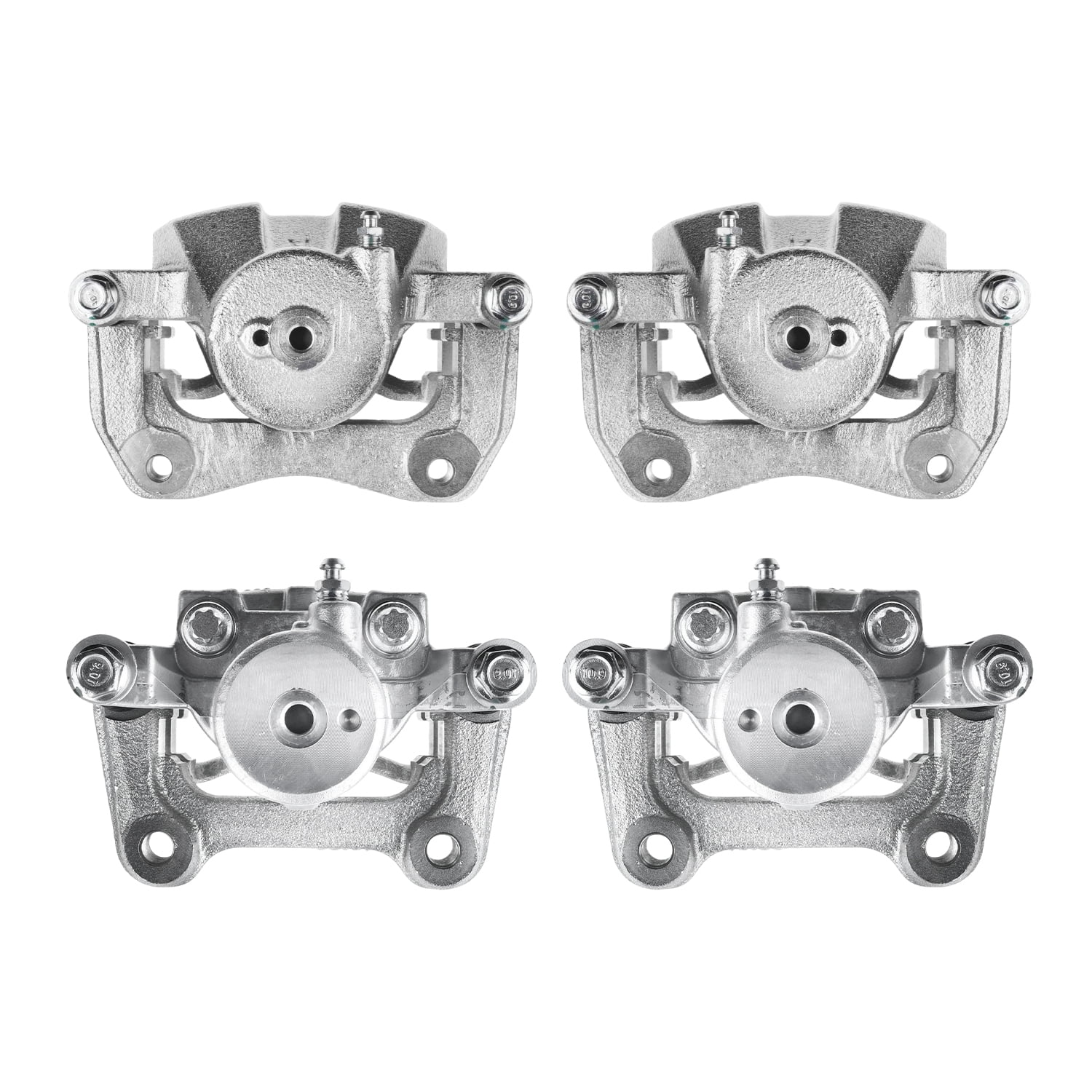 AutoShack Set of 4 Front and Rear Brake Calipers with Bracket Assembly ...