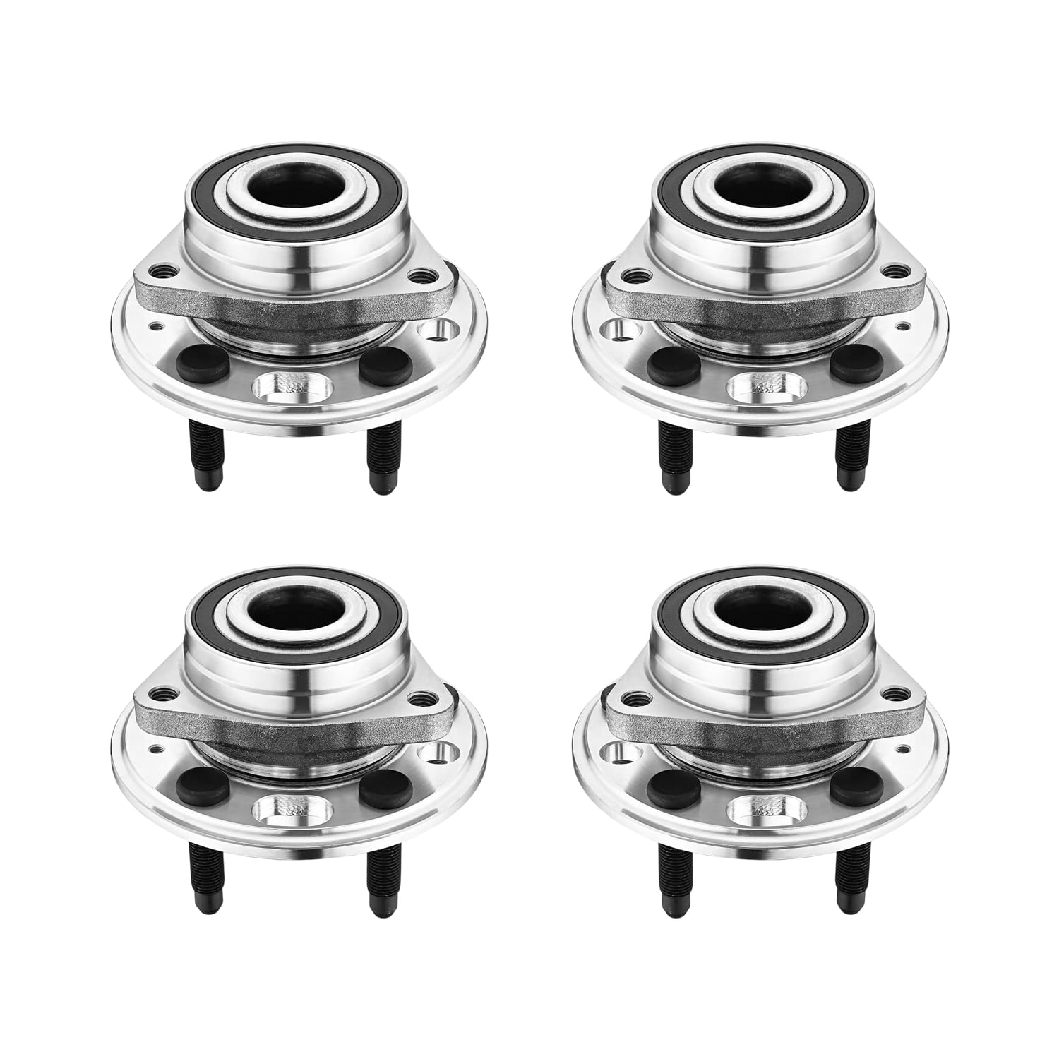 AutoShack Front & Rear Wheel Hub Bearing Assemblies with ABS ...