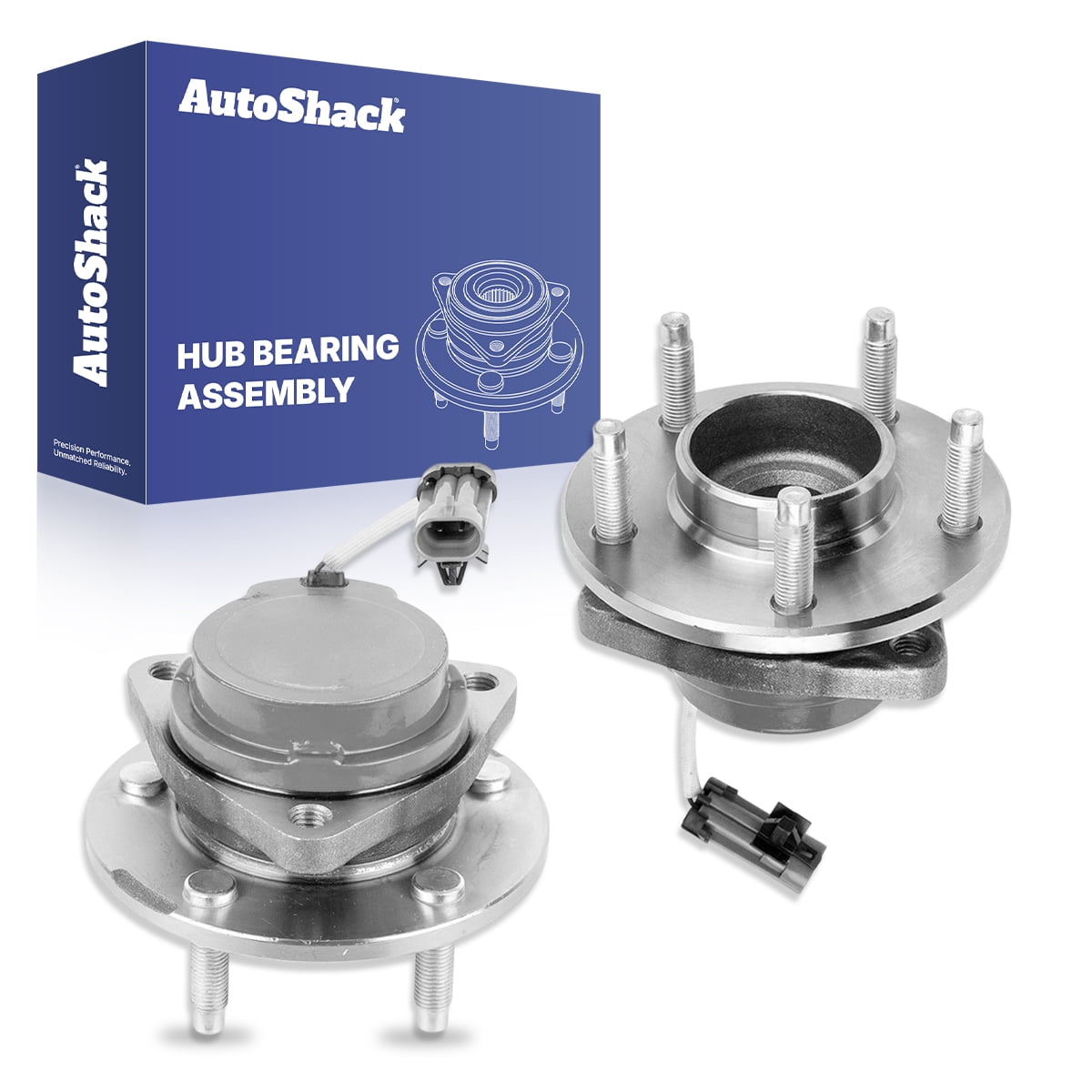 AutoShack Front Wheel Hub Bearing Pair Driver and Passenger Side ...