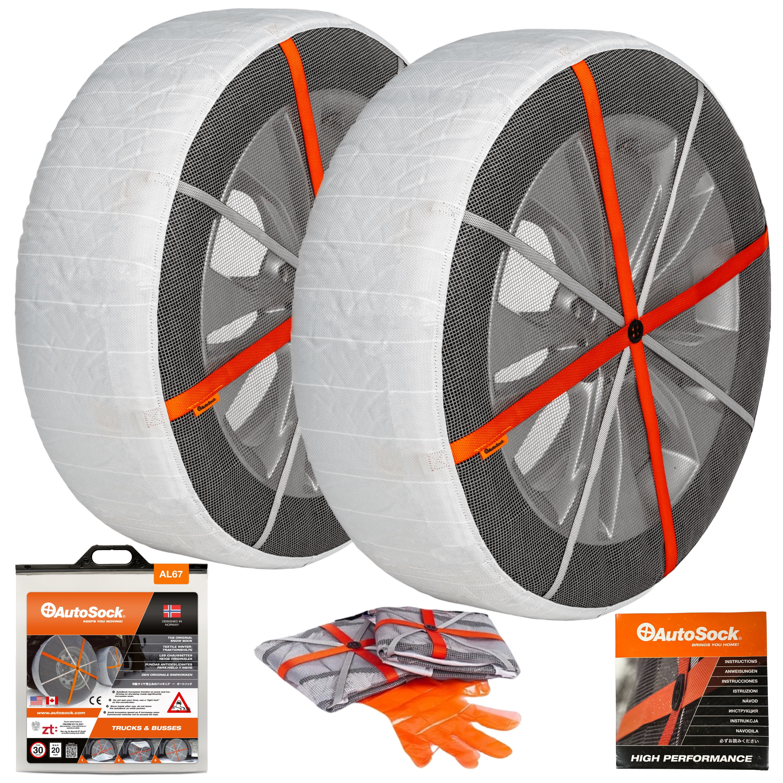 AutoSock AL67 - Commercial Vehicle Snow Socks for Tires on Buses and ...