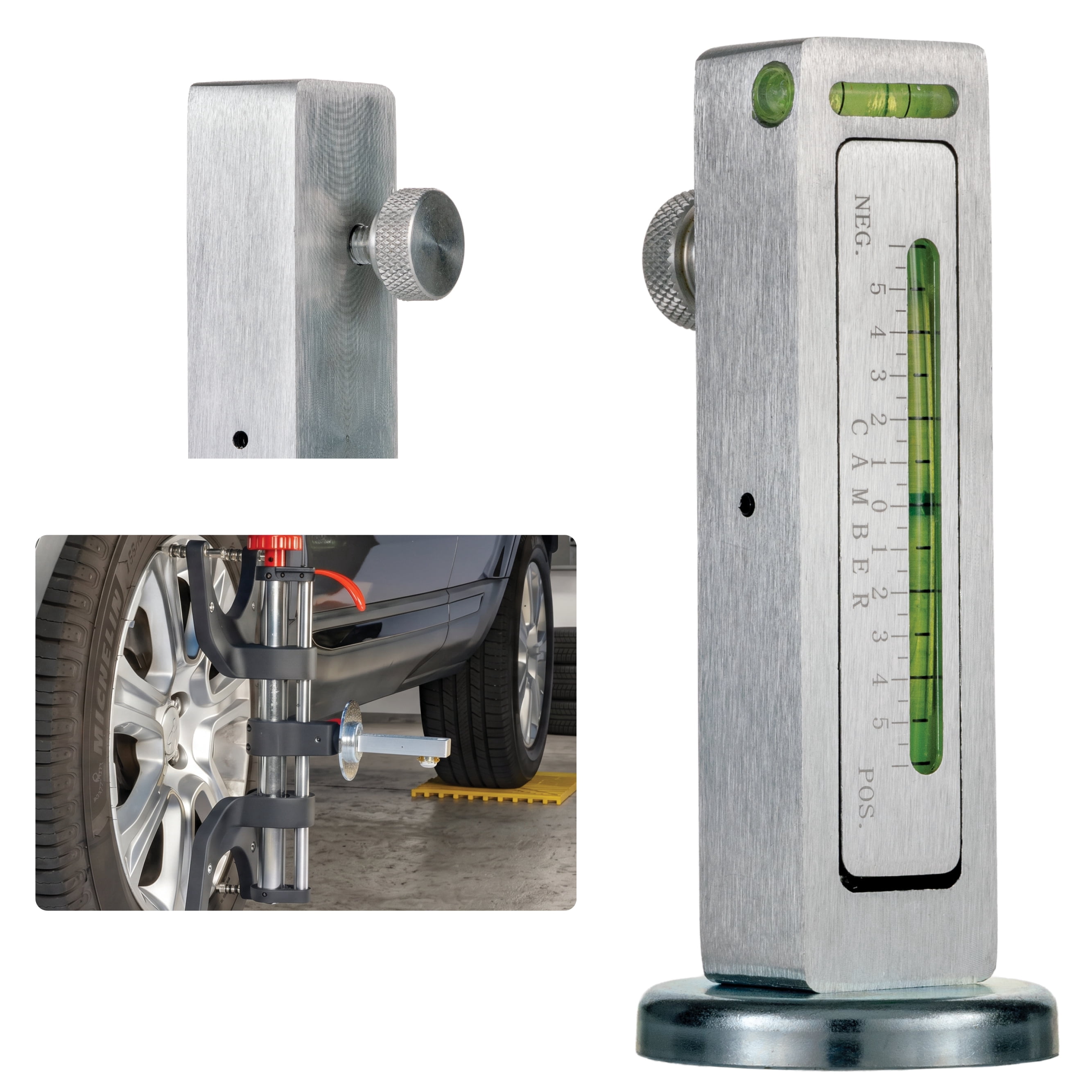 AutoSolo Camber Caster Gauge, +6 to -6 Degree Range, Magnetic Wheel ...