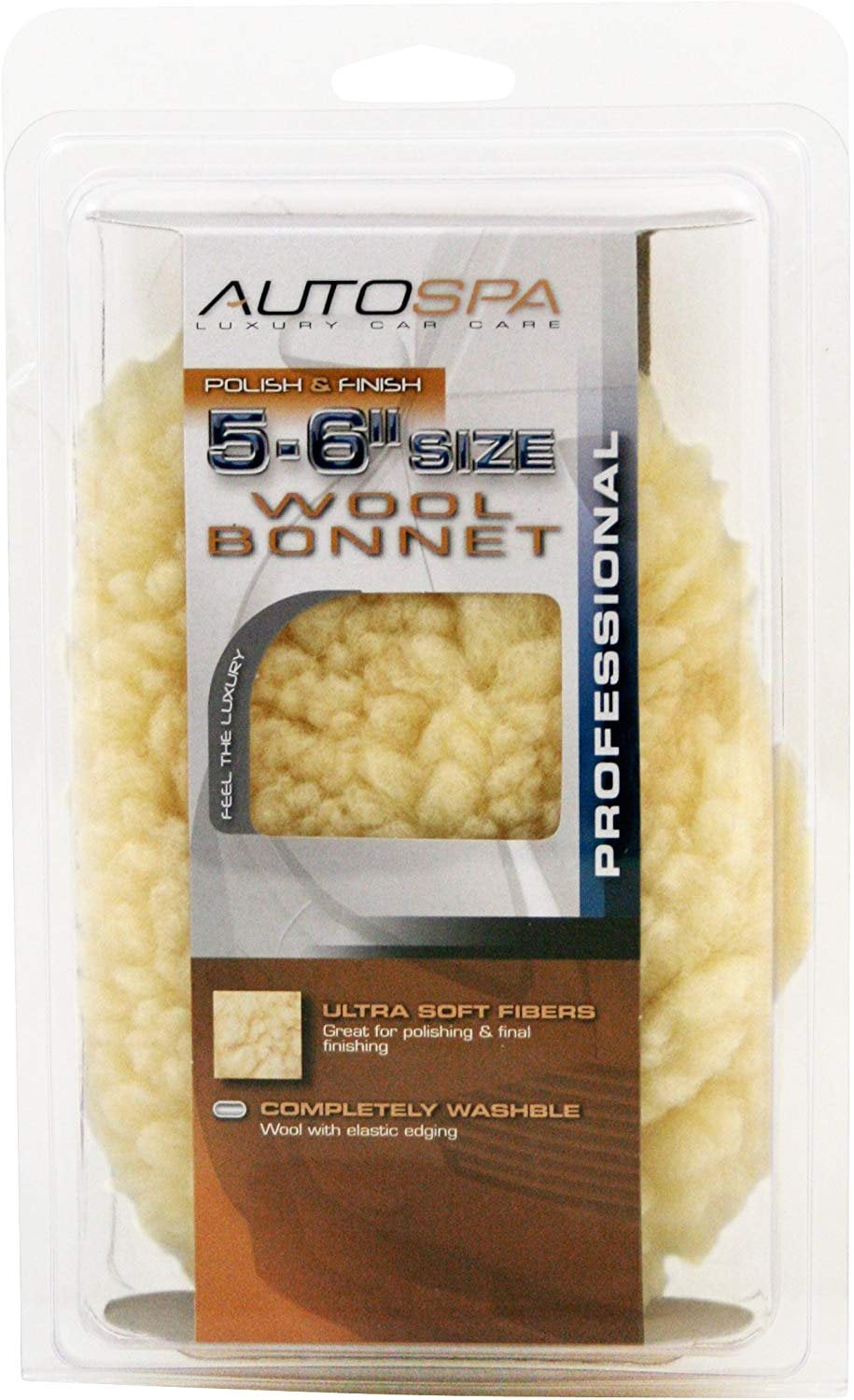 AutoSpa 5-6" Soft Acrylic Wool Buffing Bonnet, Auto Polisher for Car ...