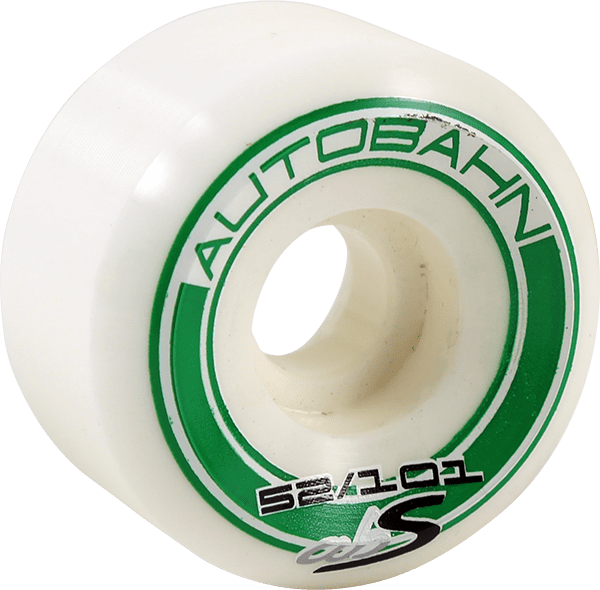Autobahn Abs Gt1 Widebody Skateboard Wheels 52mm 101a White/Green ...