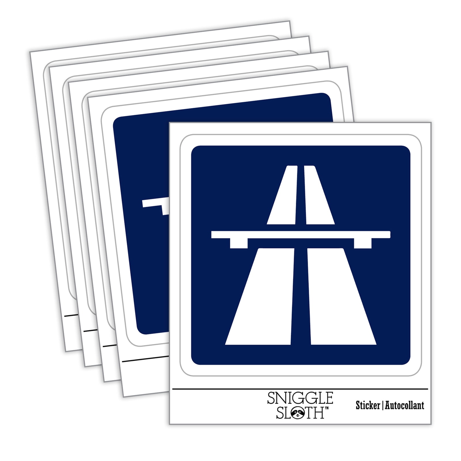 Autobahn German Road Sign Car Window Bumper Water Bottle Phone Tablet ...