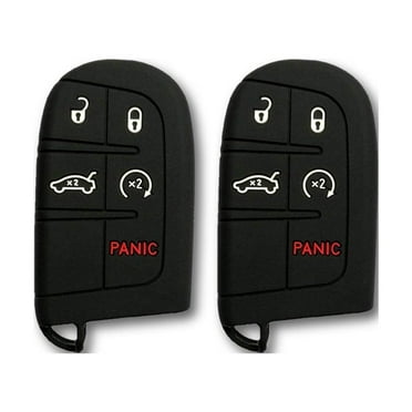 Exact Fit Glossy Metallic Black Smart Key Fob Shell Cover For Charger ...