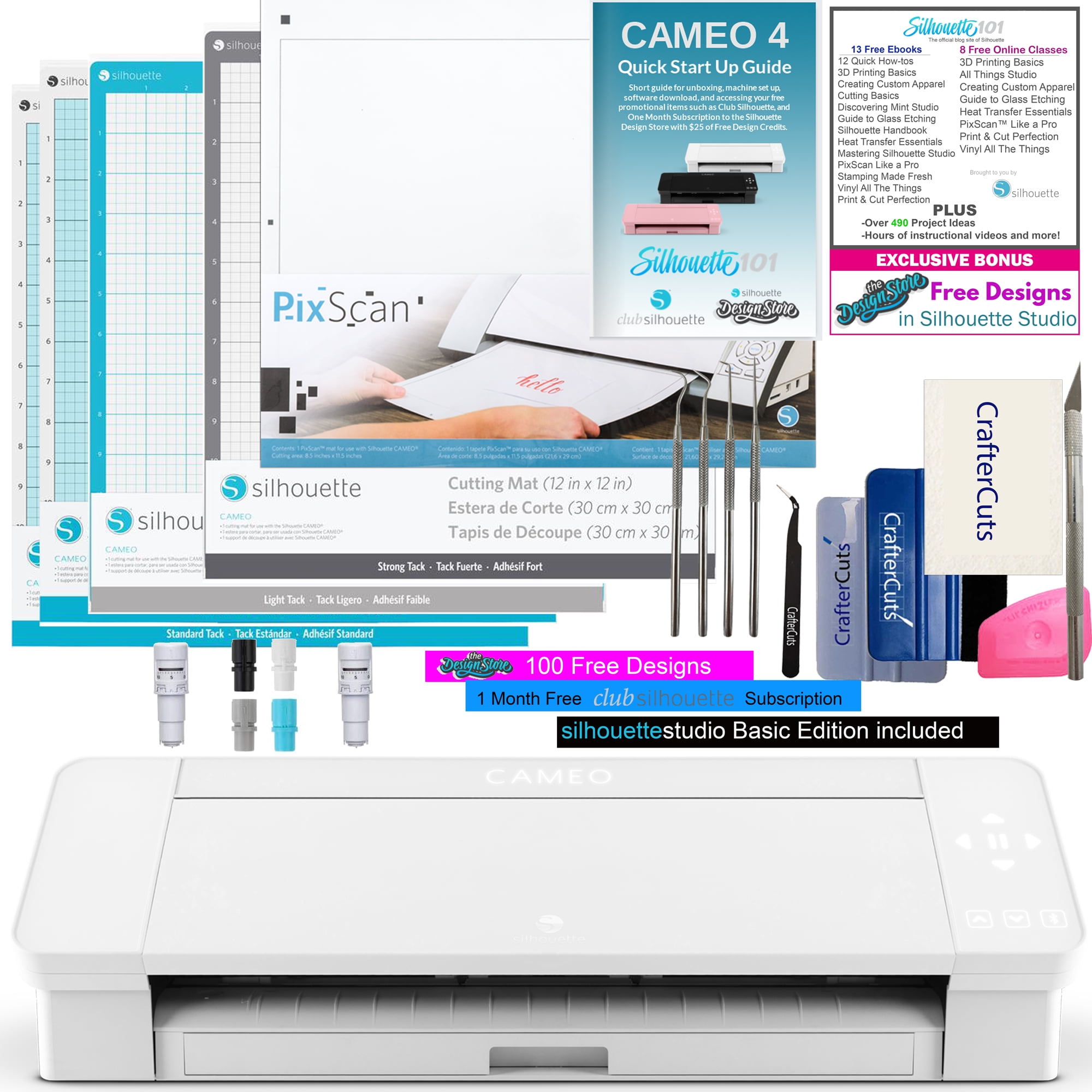 Autoblade Replacement for Cameo 3 and Portrait 2 3 Pack, White ...