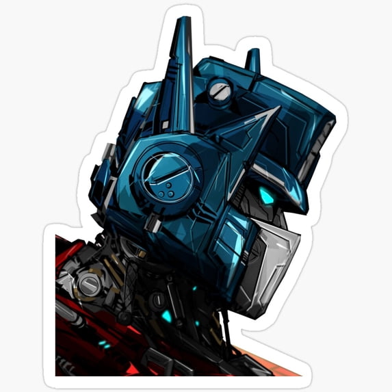 Autobots Leader Optimus Prime Sticker Phone Decal Water Bottle Stickers ...